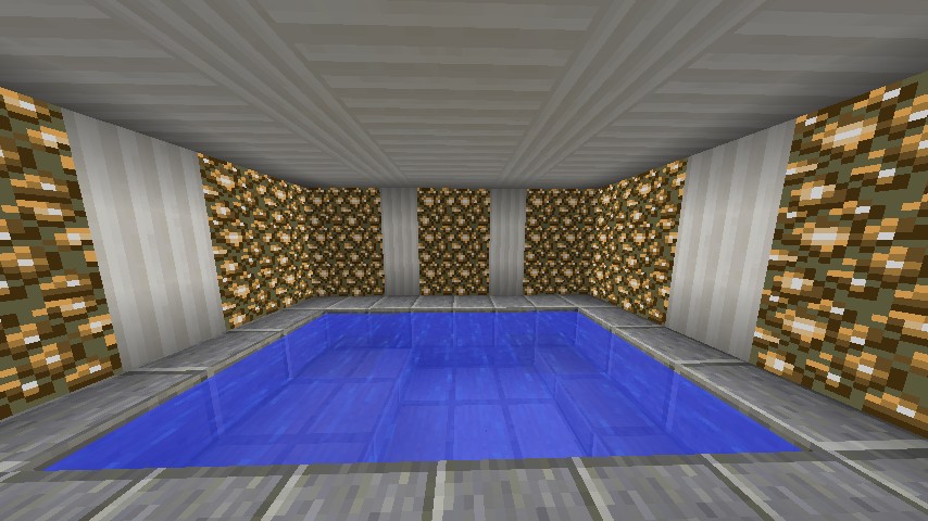 Medium Size Wooden House And A Town! Minecraft Map