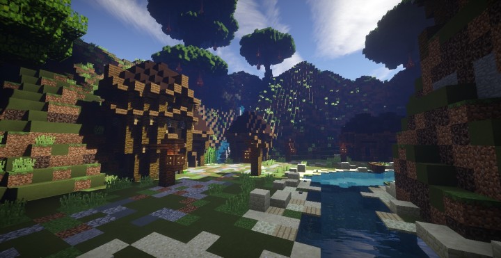 Overgrown Village Arena Minecraft Map