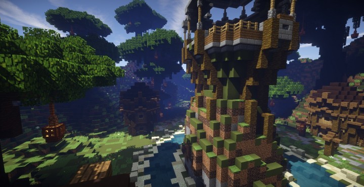 Overgrown Village Arena Minecraft Map