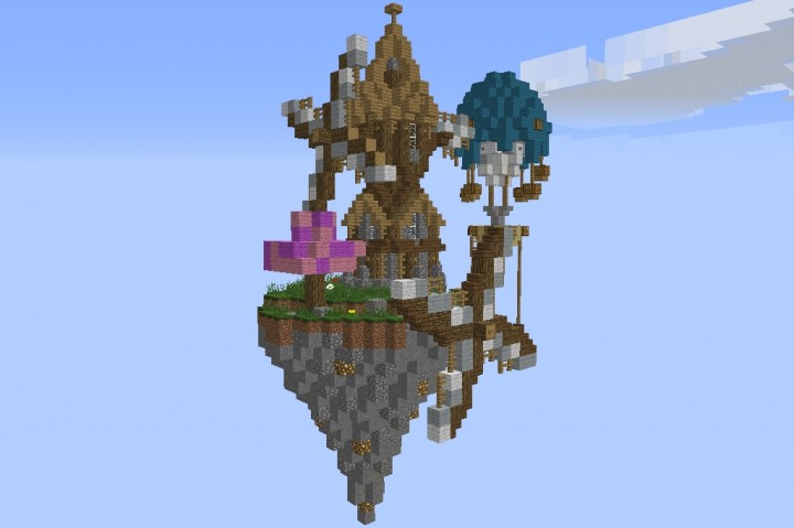 Fantasy floating island Minecraft Map