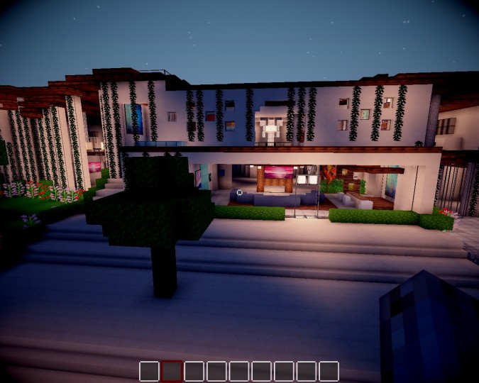 Ultra Modern Island Villa with Maid's quarters Minecraft Map