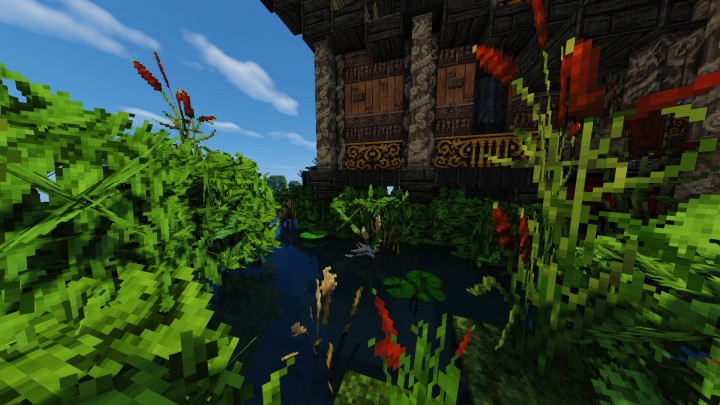 Indonesian styled temple Minecraft Map