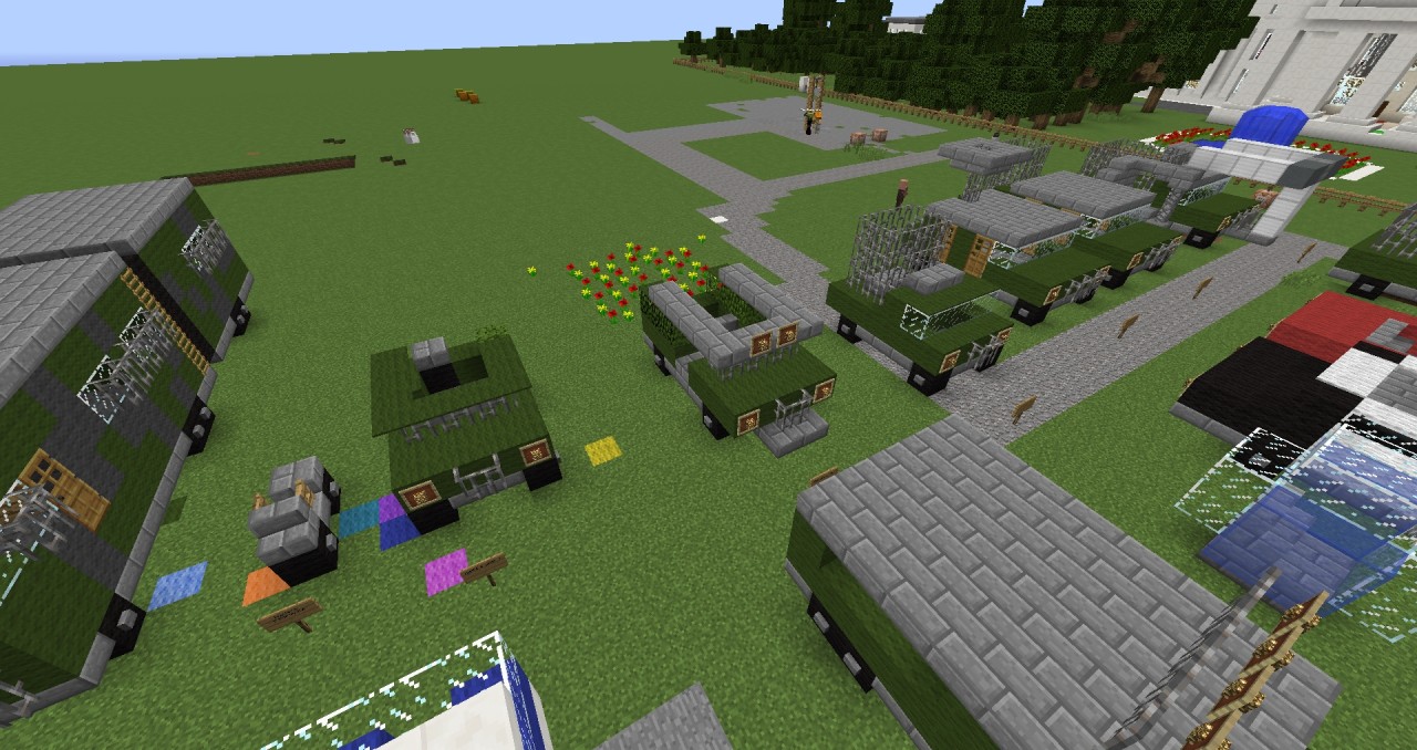 Vehicles from the Jurassic Park franchise! Minecraft Map