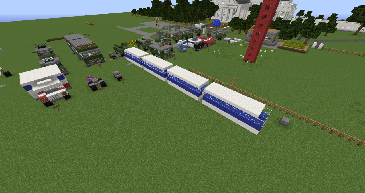 Vehicles from the Jurassic Park franchise! Minecraft Map