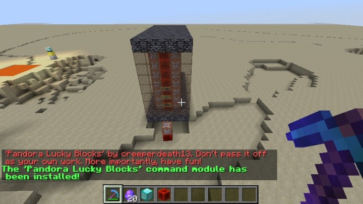 Pandora's Lucky Block in ONE COMMAND! Minecraft Map