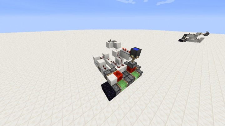 Bidirectional flying machine and docking stations. Minecraft Map