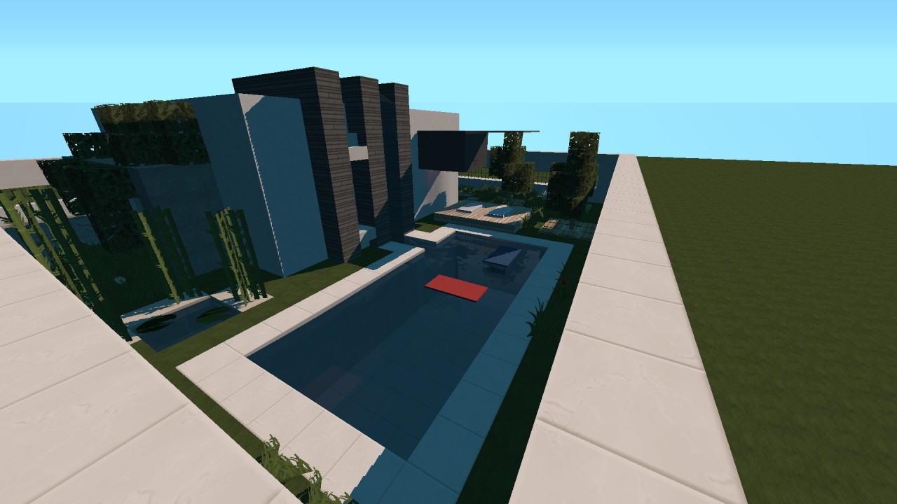 Gray Modern House |1.12.1 (soon updated) Minecraft Map