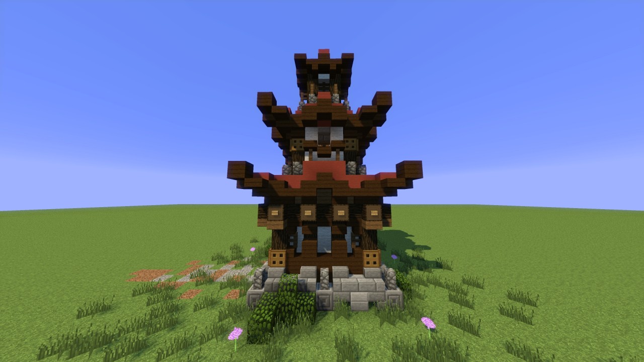 Asian Tower + Download! Minecraft Map