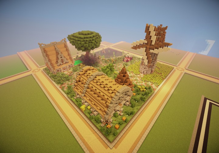 Medieval Farm with a Tractor :D Minecraft Map