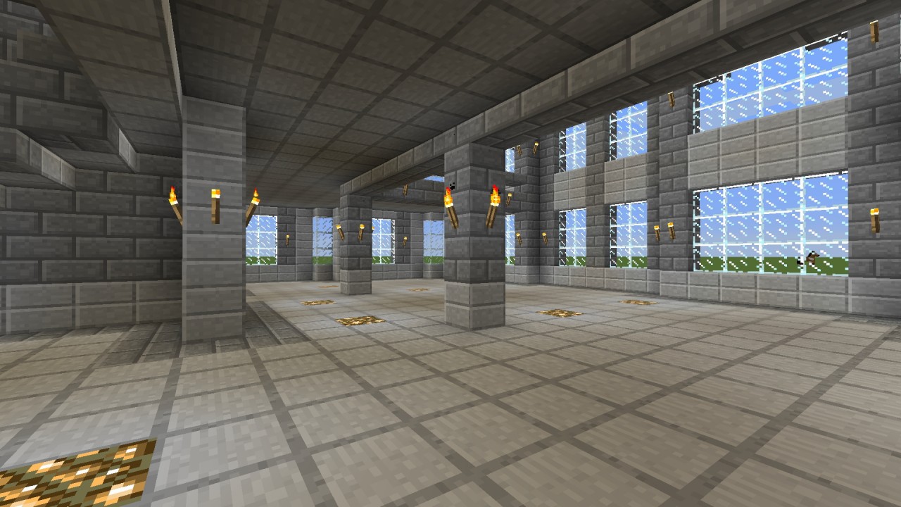 Giant Stone Brick/ Stone Slab House Minecraft Map