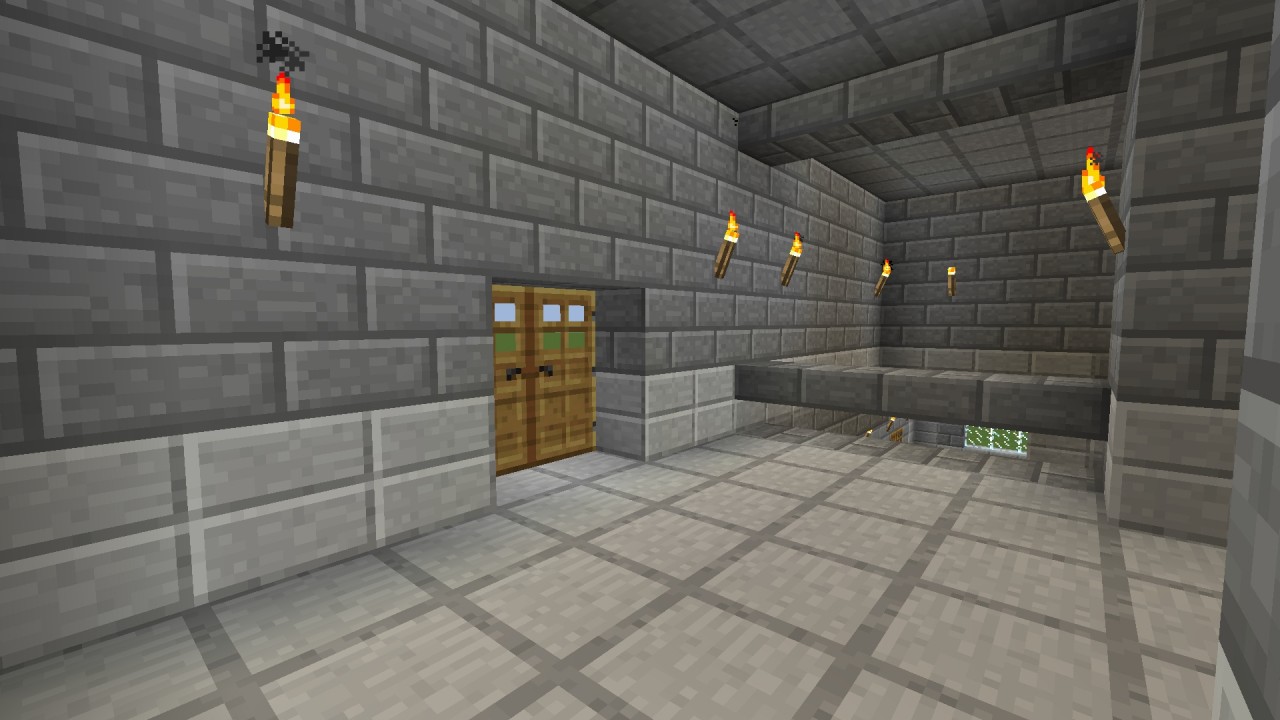 Giant Stone Brick/ Stone Slab House Minecraft Map