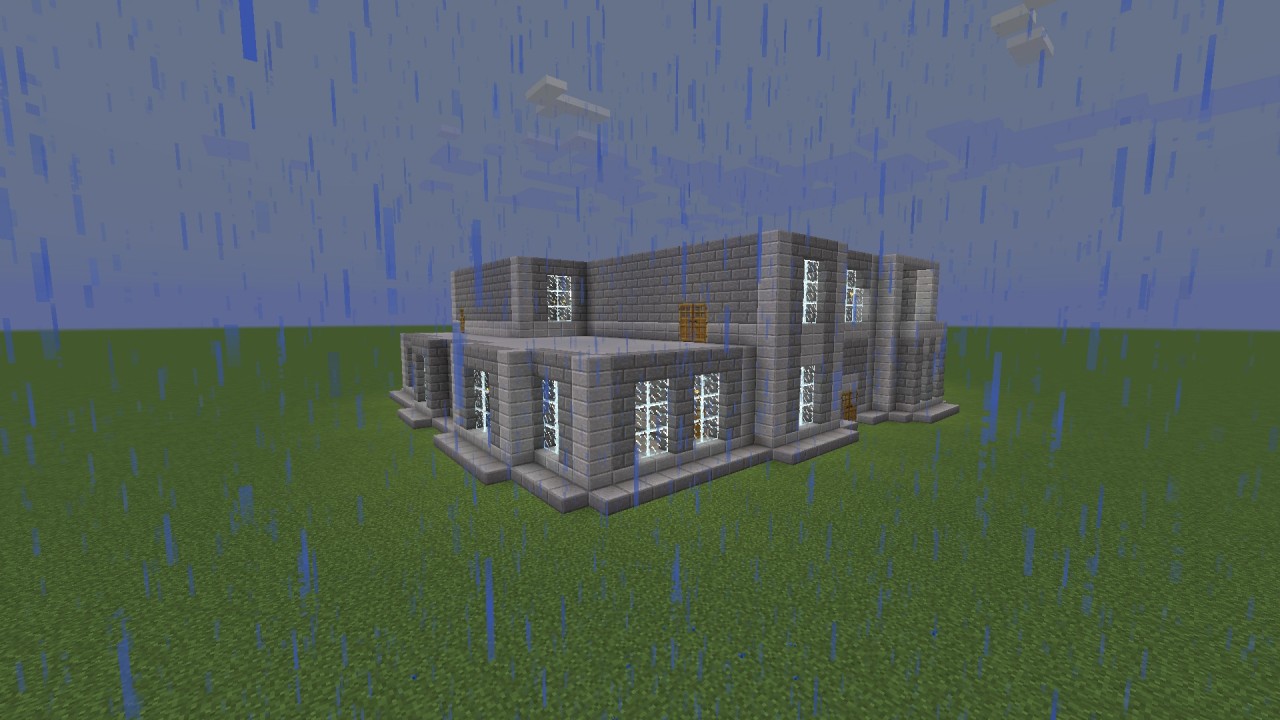 Giant Stone Brick/ Stone Slab House Minecraft Map