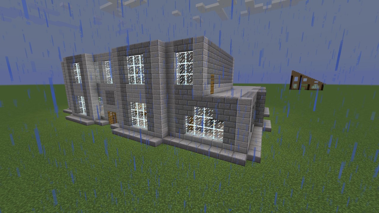 Giant Stone Brick/ Stone Slab House Minecraft Map