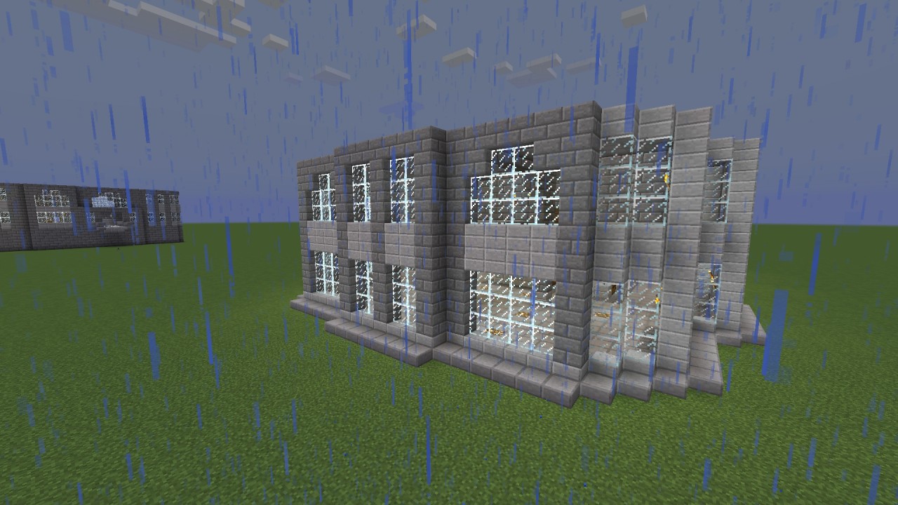 Giant Stone Brick/ Stone Slab House Minecraft Map