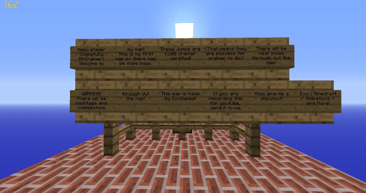 MrCrainer Parkour Map Minecraft Map