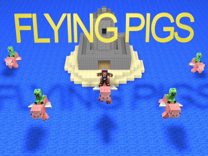 Flying Pigs Control Minecraft Map
