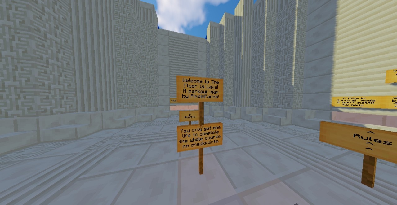 The Floor Is Lava! ~ Parkour Minecraft Map