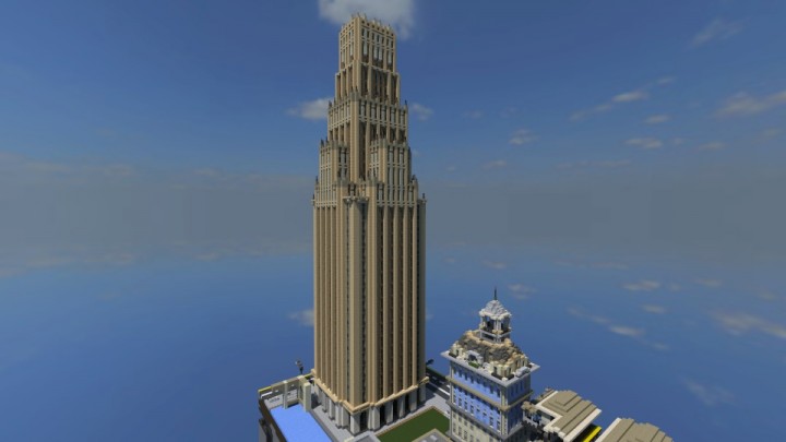 1920s Art Deco Architecture Office Building Minecraft Project