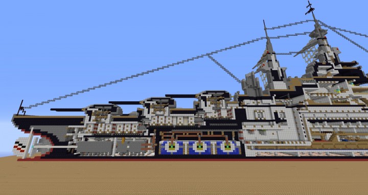 Superheavy Dreadnaught / Battleship Minecraft Map