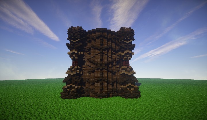 Wall in wood only Minecraft Map