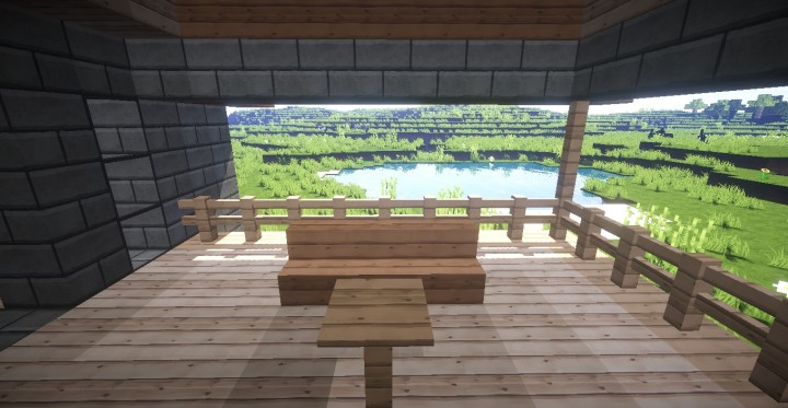 Modern Wooden Mansion Minecraft Map