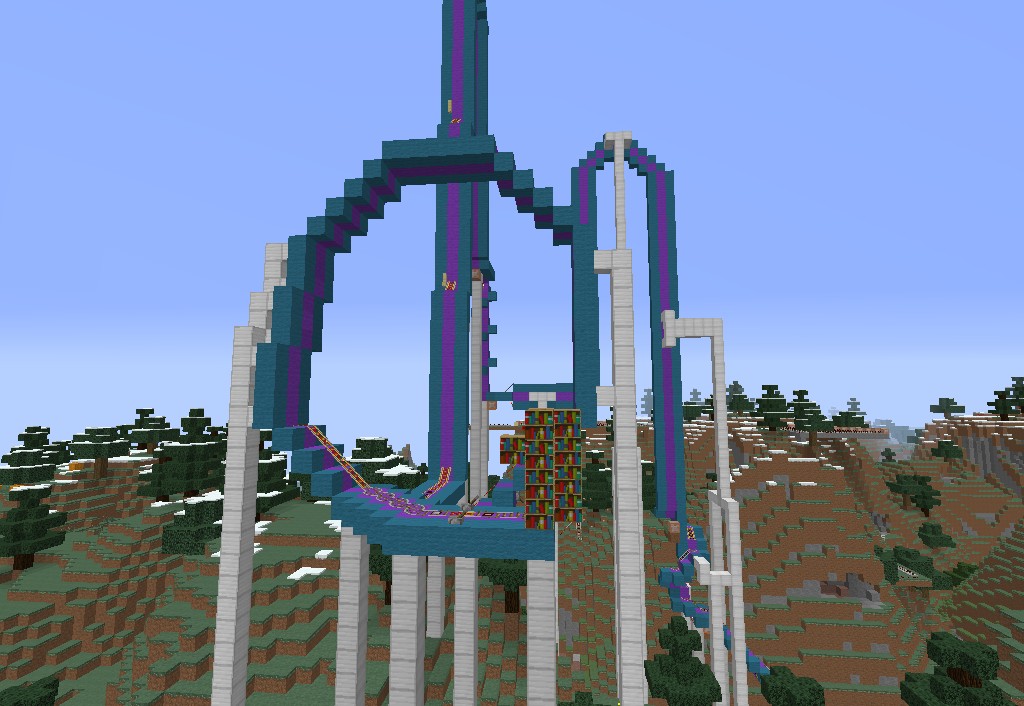 Swirler- A Minecraft Coaster 1.8 (Working Loop, drops, twist, spiral ...