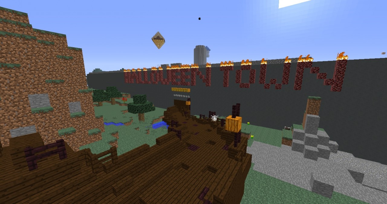 Halloween Theme Town Minecraft Map