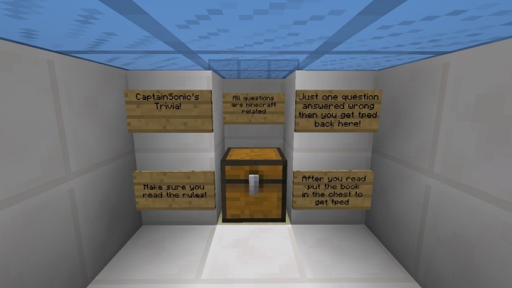 Trivia by CaptainSonic Minecraft Map