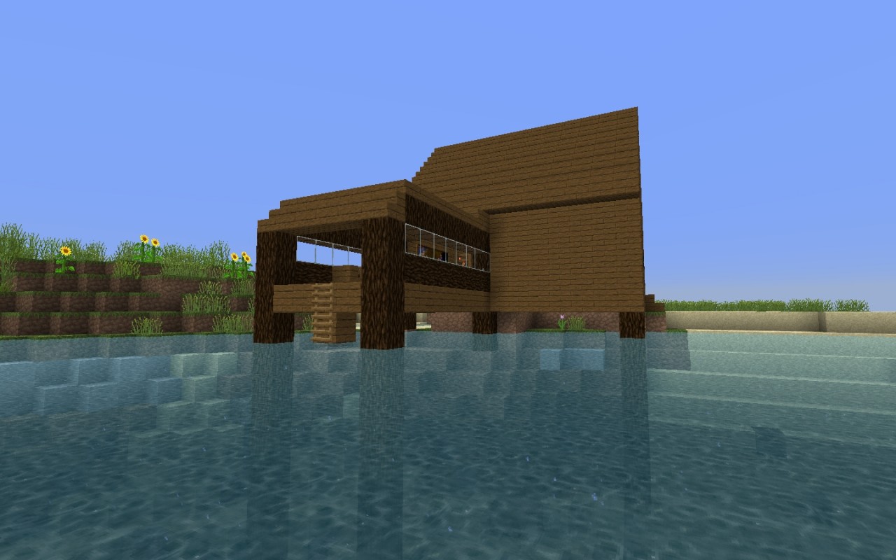 Minecraft lake house - kotipara