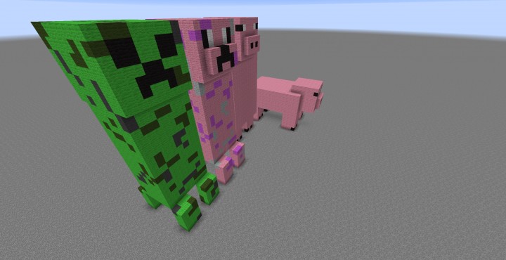 Evolution Of: creeper- from pig Minecraft Map