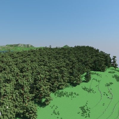 River And Forest Terrain Minecraft Map
