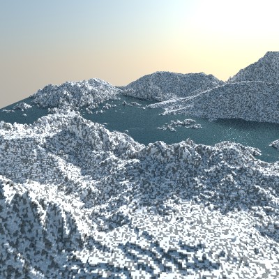 Icy Terrain Minecraft Map
