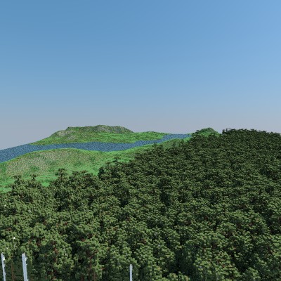 River And Forest Terrain Minecraft Map