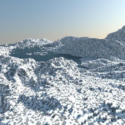 Icy Terrain Minecraft Map