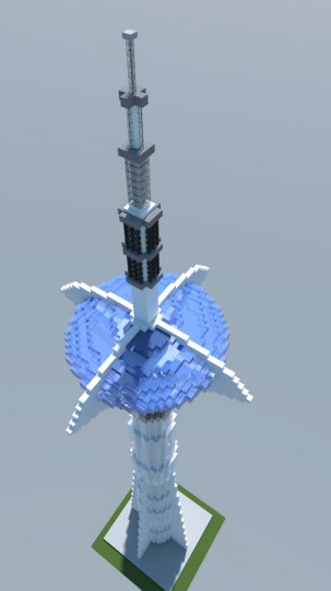 Crystal Tower | A Modern Telecommunication Tower Minecraft Map