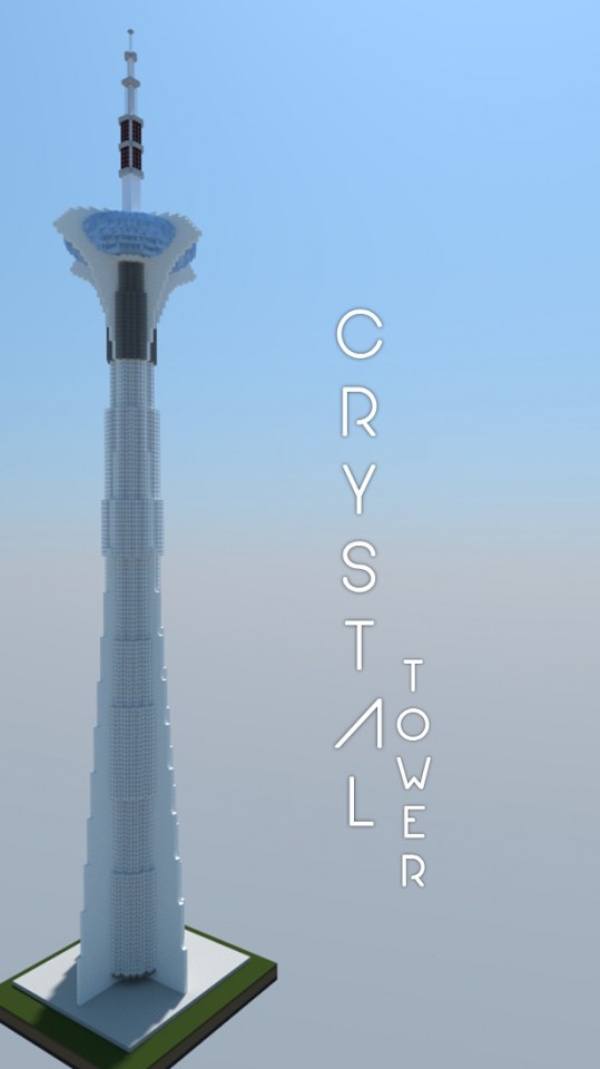 Crystal Tower | A Modern Telecommunication Tower Minecraft Map
