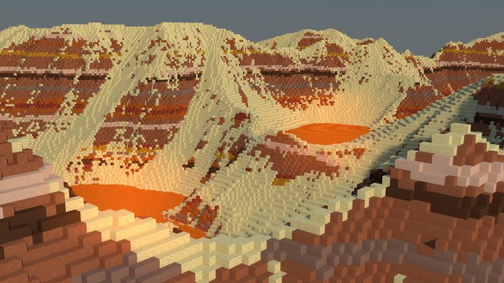 « Desert Mesa Terrain - Monique Hells » Minecraft Map