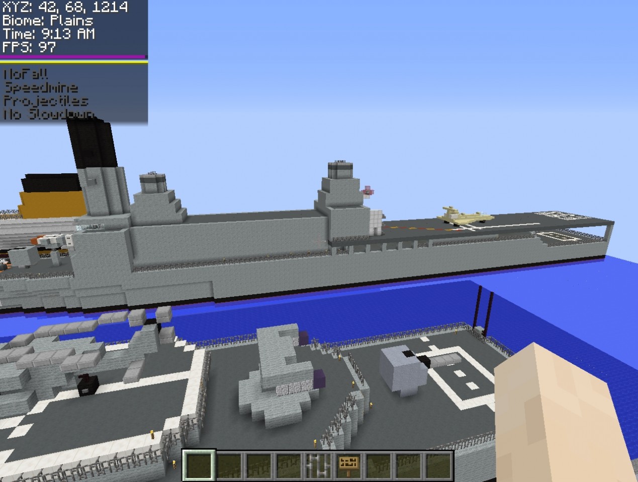 USS Spruance with Upgrades Minecraft Map