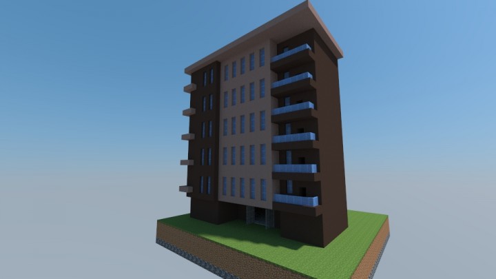 Apartment Building | Modern Apartment Building Minecraft Map