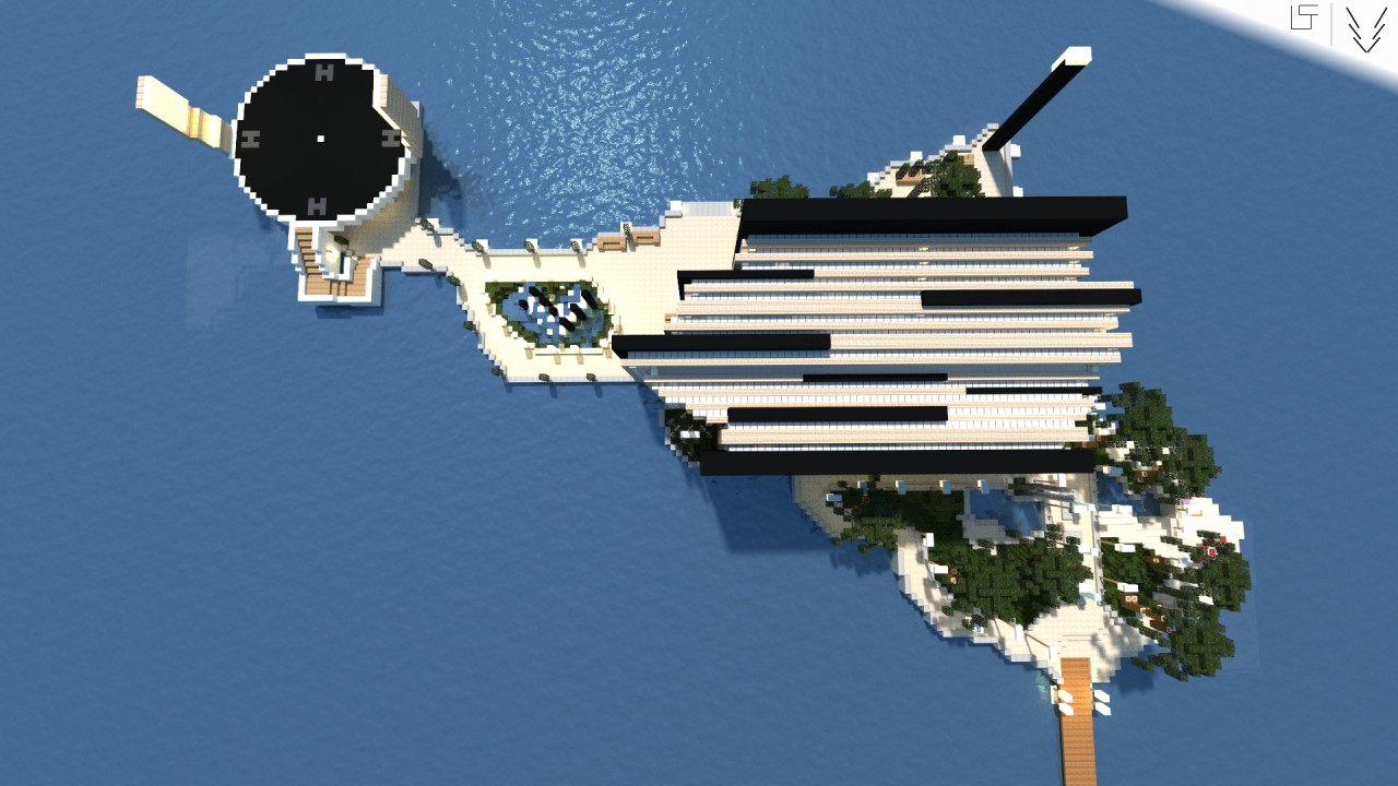 VISION - Modern Island House (+ FREE DOWNLOAD) Minecraft Map