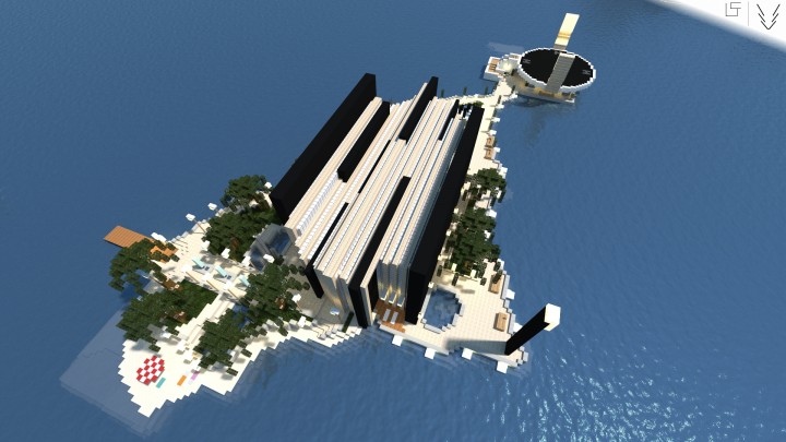 VISION - Modern Island House (+ FREE DOWNLOAD) Minecraft Map