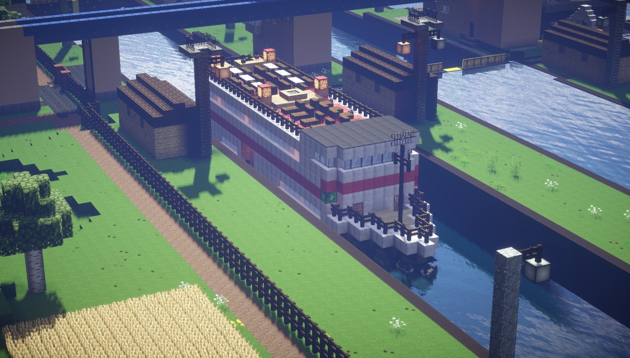 Download the barrage and the sluice in Frankfurt (Germany) Minecraft Map