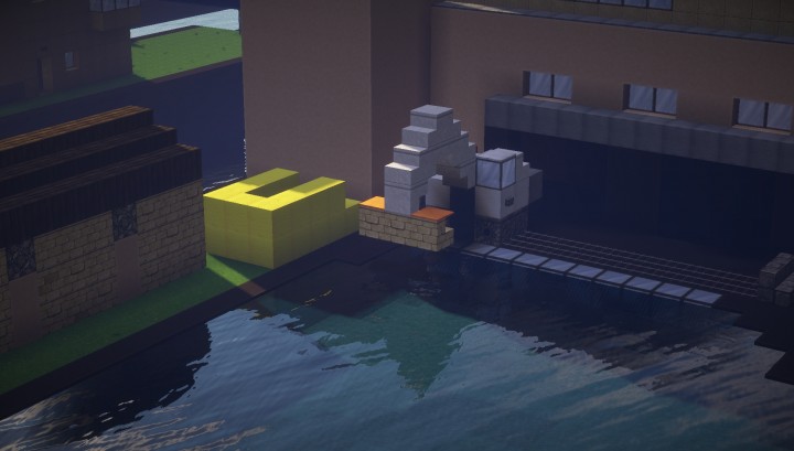 Download the barrage and the sluice in Frankfurt (Germany) Minecraft Map