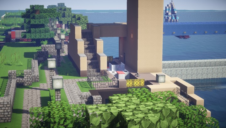 Download the barrage and the sluice in Frankfurt (Germany) Minecraft Map