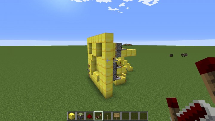 Golden Redstone Creeper Face Minecraft Map