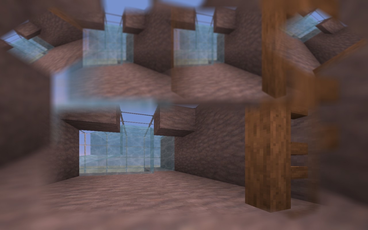 Mines in a cube Minecraft Map