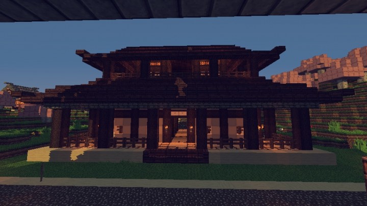 Traditional Asian themed small shop Minecraft Map