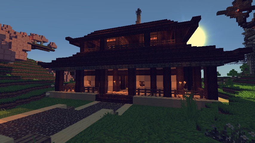 Traditional Asian themed small shop Minecraft Map