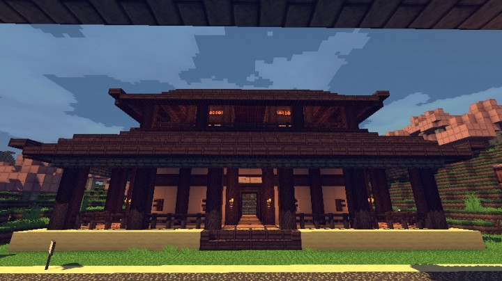 Traditional Asian themed small shop Minecraft Map