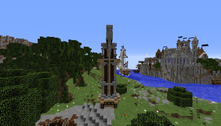 Medieval Logging Crane Minecraft Map